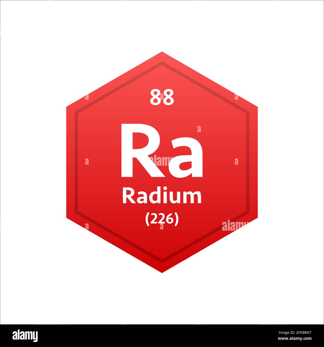 Radium symbol. Chemical element of the periodic table. Vector stock ...