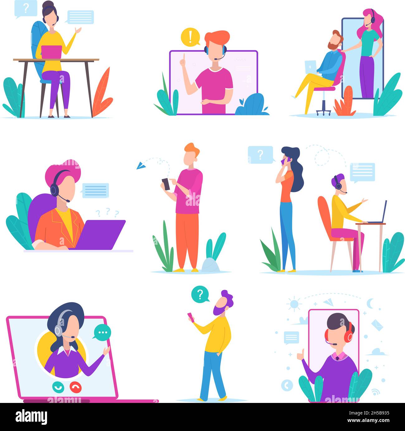 Client representative Stock Vector Images - Alamy