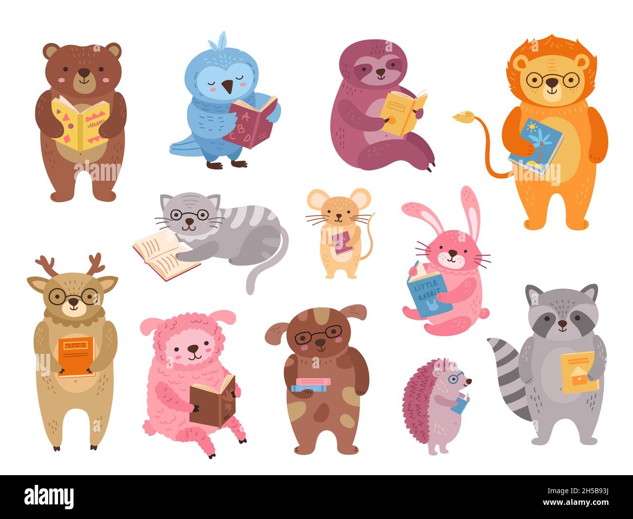 Childrens Book Series With Animal Characters Clipart