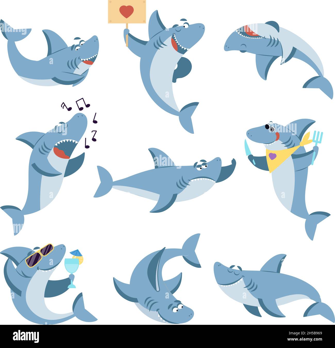Scary Shark Cartoon