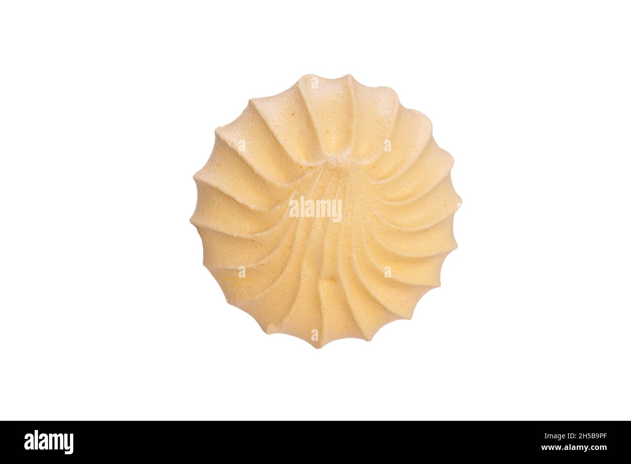 yellow meringue cookies isolated on white background. High quality ...