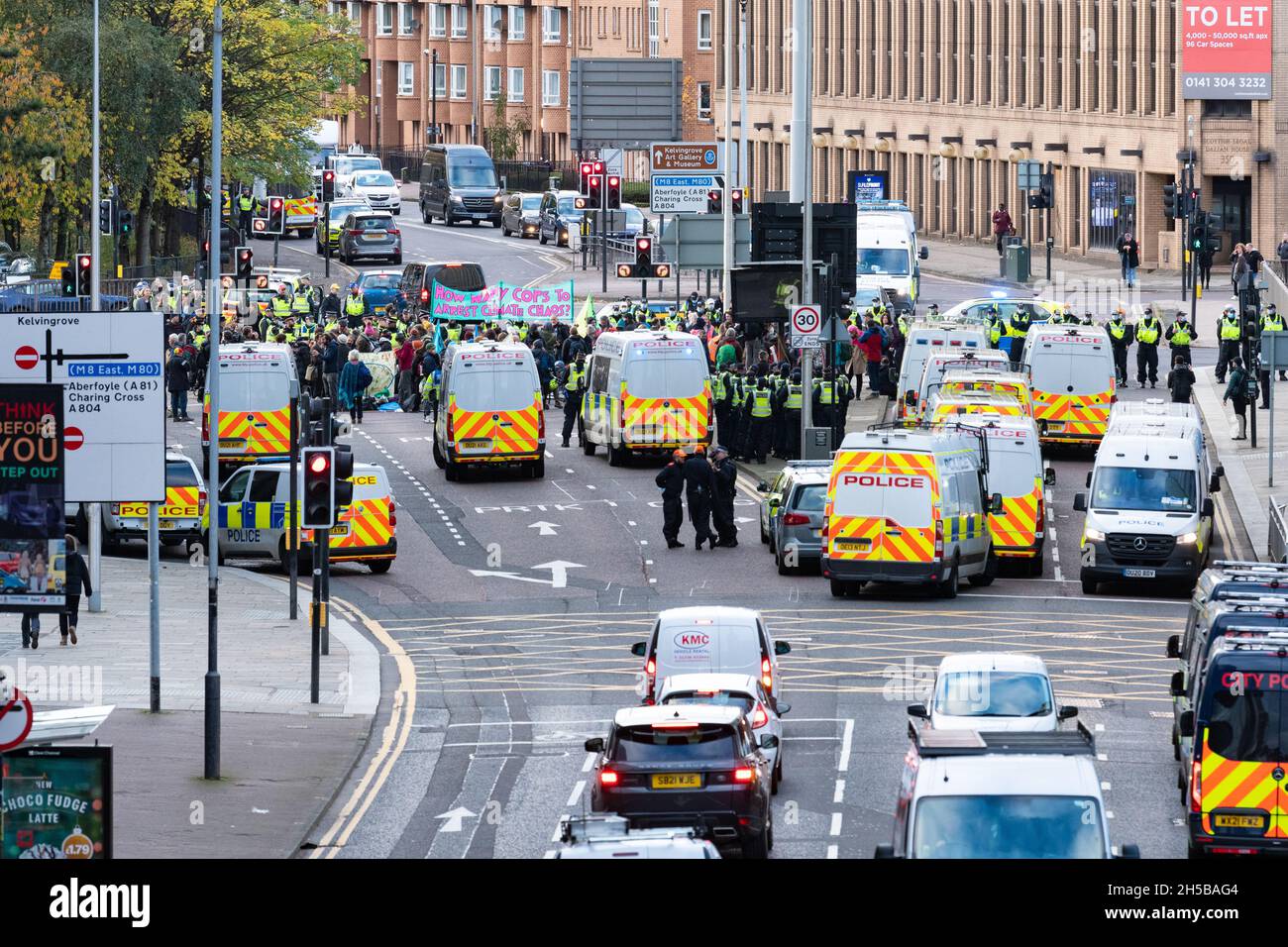 Police vehicles cop26 hi-res stock photography and images - Alamy