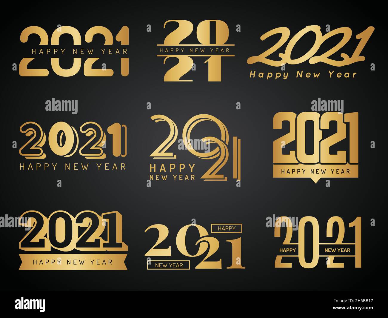 2021 logo. Graphic design of calendar lettering decoration christmas ...