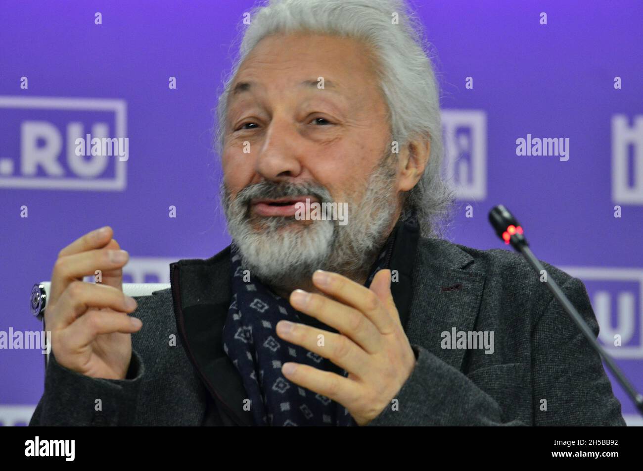 Press conference dedicated to the 70th anniversary of Stas Namin ...