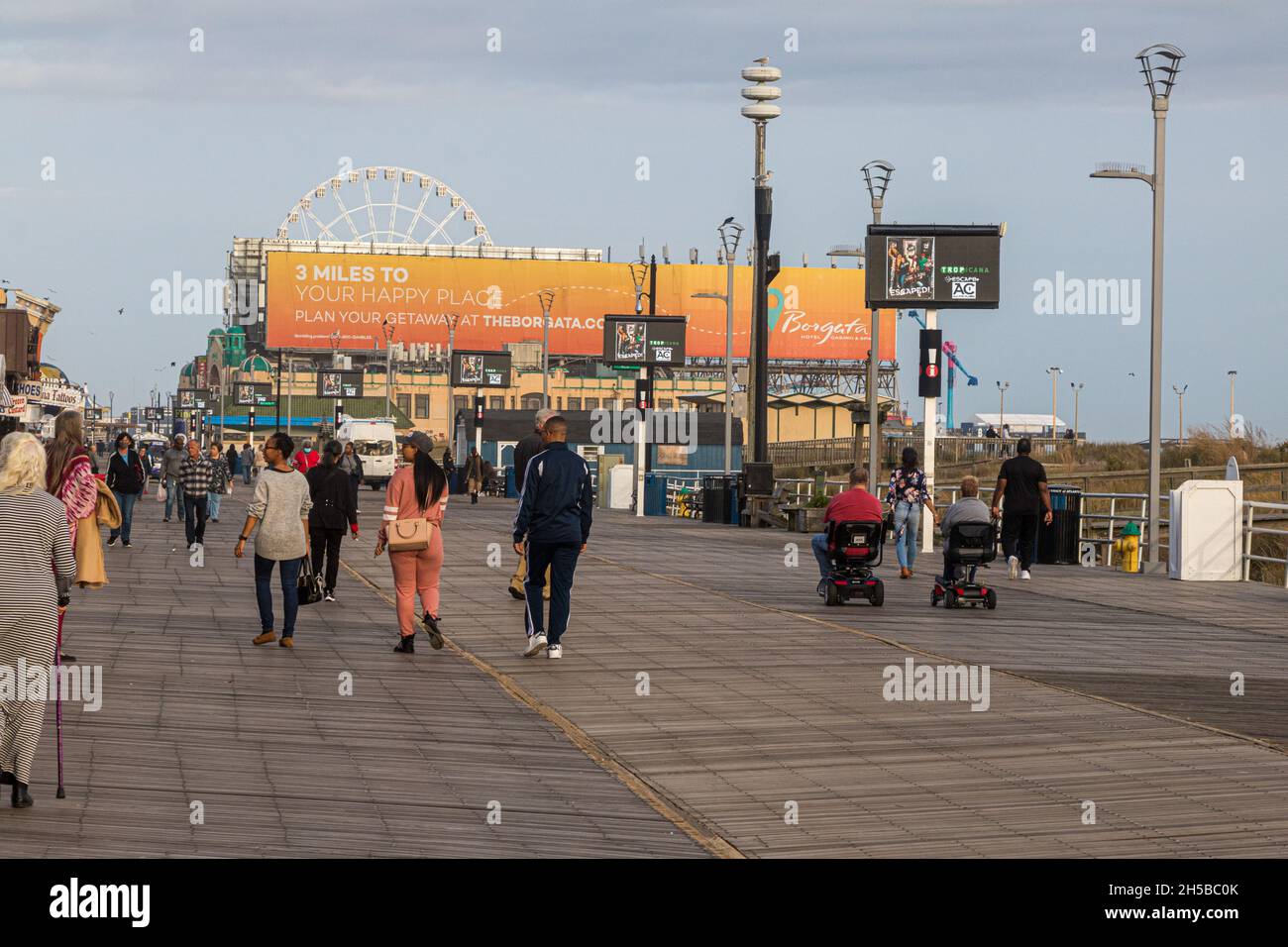 Atlantic City Boardwalk Views Stock Photo - Alamy