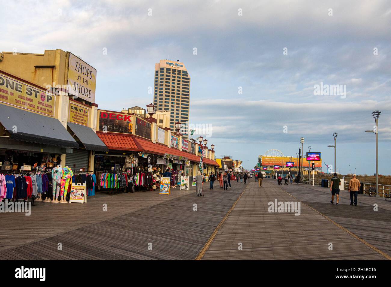 Atlantic City Boardwalk Views Stock Photo - Alamy