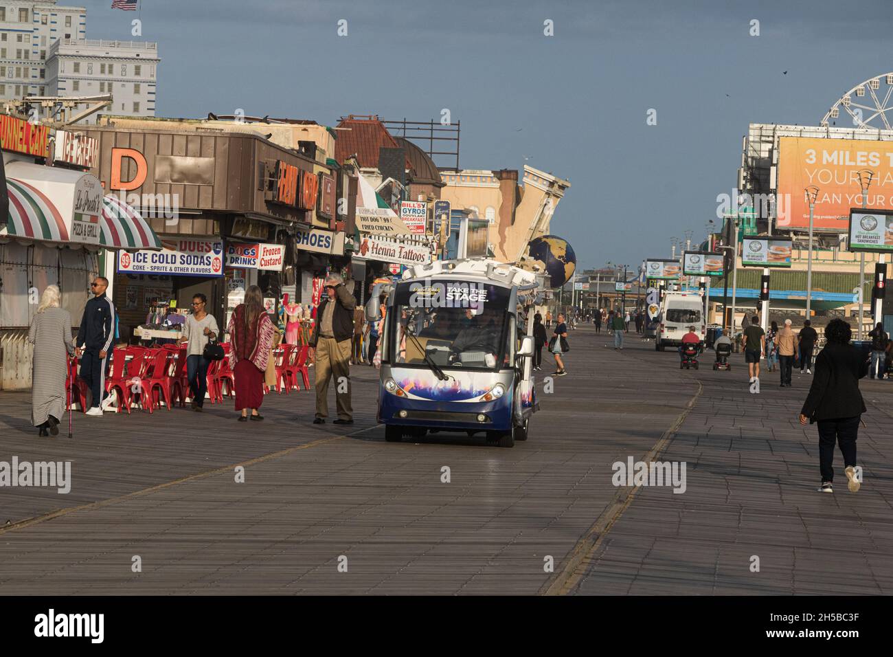 Atlantic City Boardwalk Views Stock Photo - Alamy