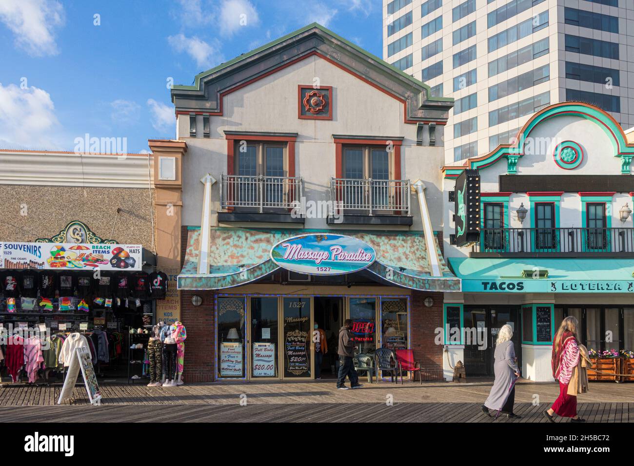 Atlantic City Boardwalk Views Stock Photo - Alamy