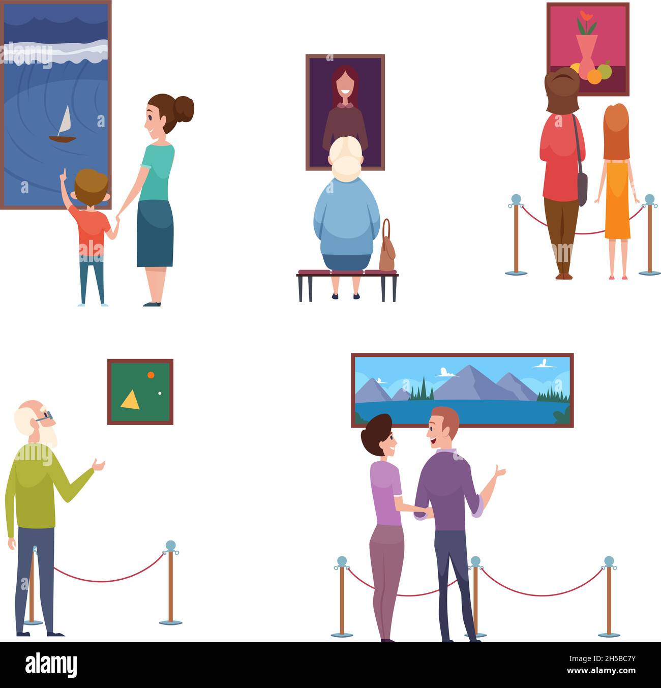 People in museum men Cut Out Stock Images & Pictures - Alamy