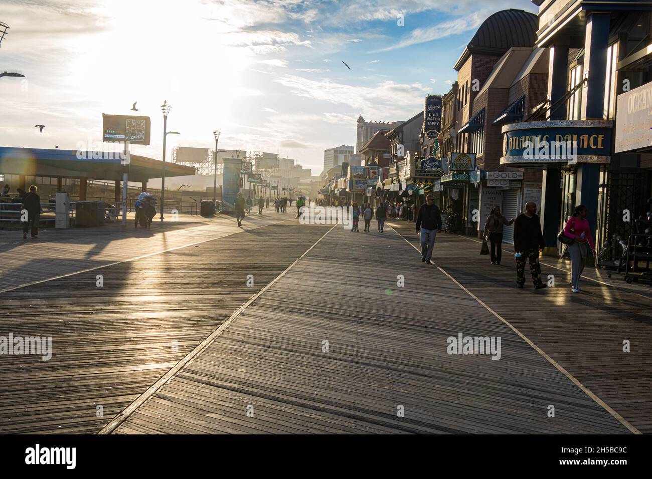 Atlantic City Boardwalk Views Stock Photo - Alamy