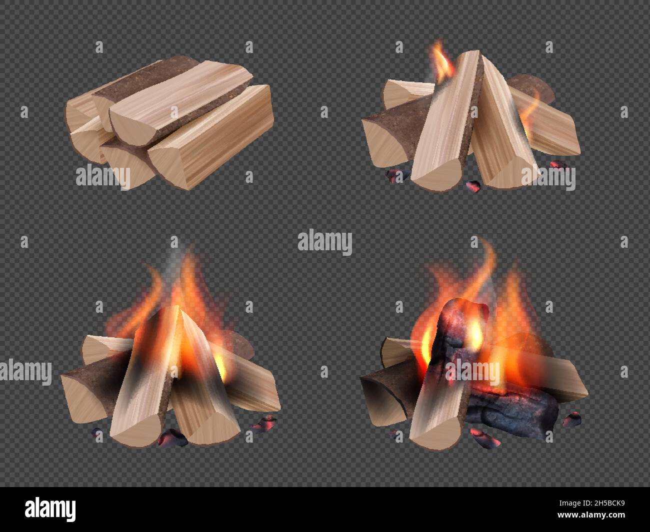 Bonfires smoke Stock Vector Images - Alamy