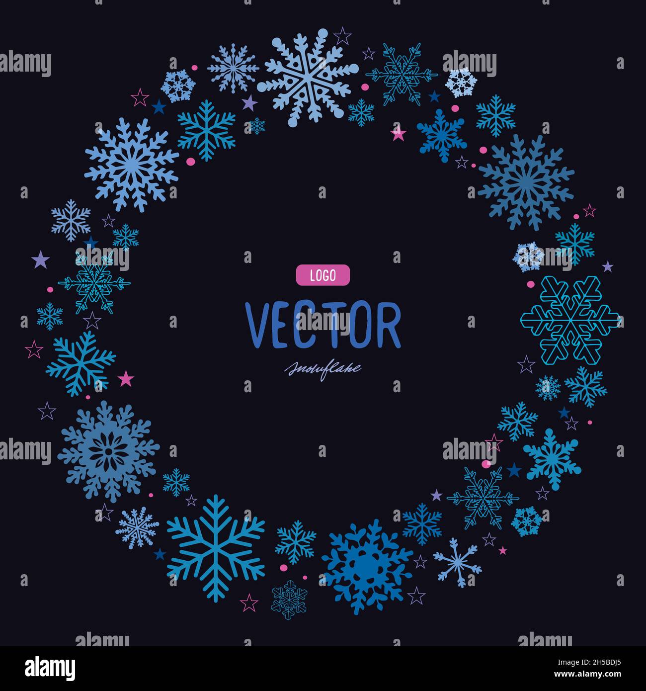 Snowflakes. Winter design of snowflakes Stock Vector Image & Art - Alamy