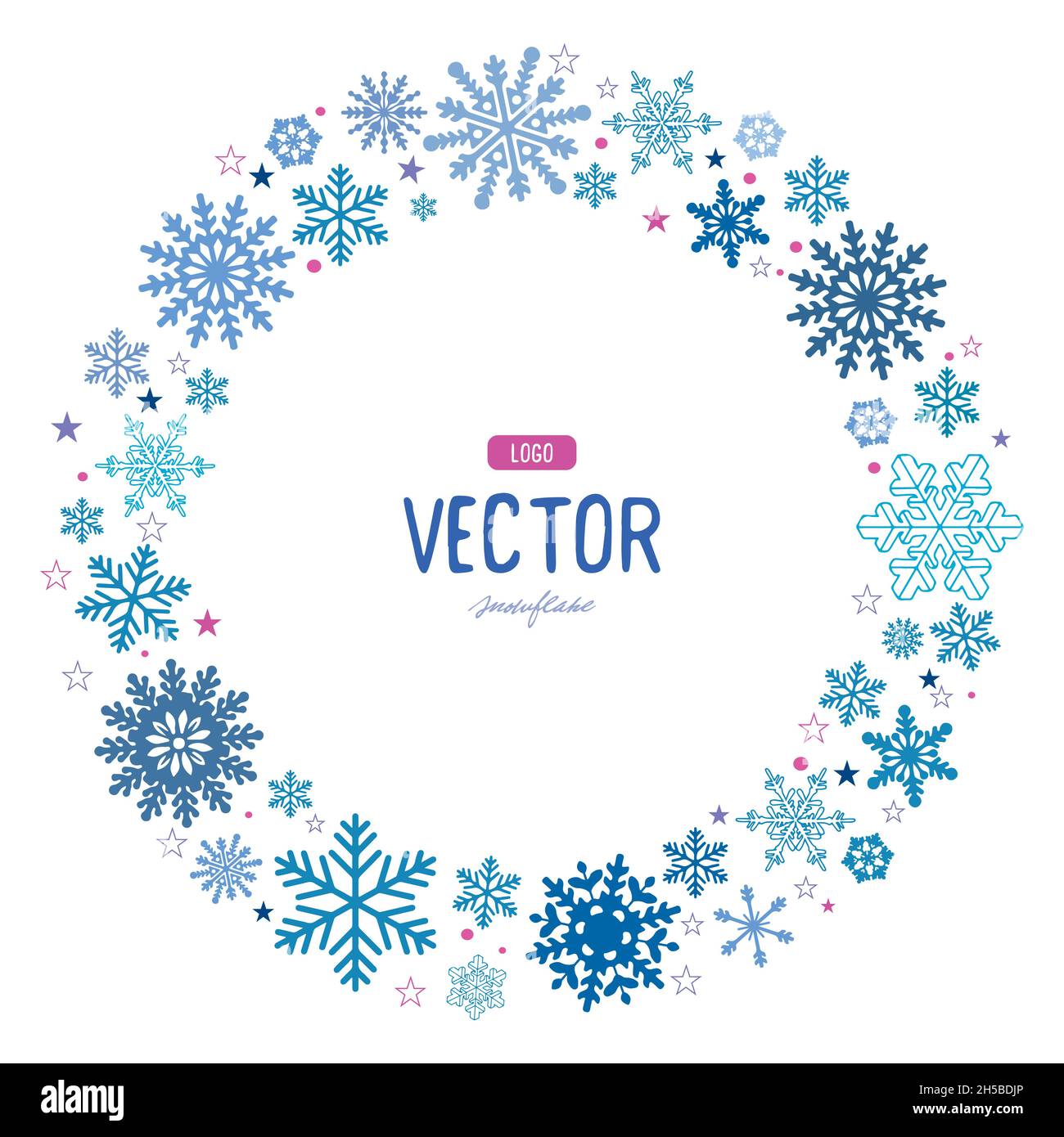 Snowflakes. Winter design of snowflakes Stock Vector Image & Art - Alamy
