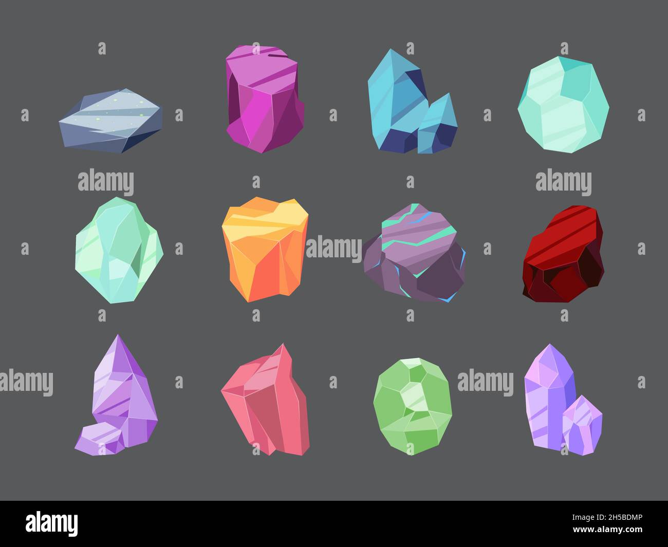 Gem stones group Stock Vector Images - Alamy