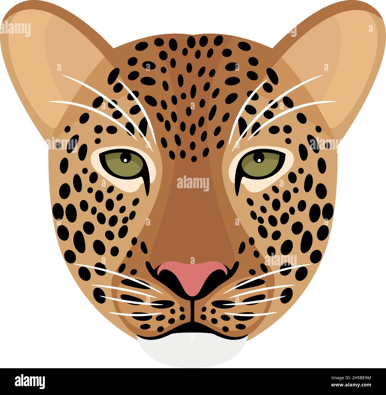 Leopard Face Vector