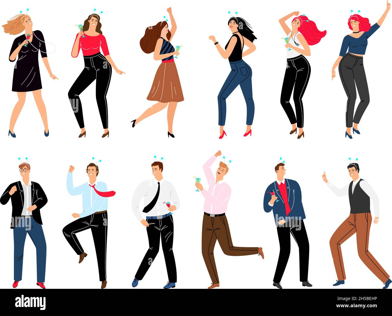 Cartoon of women dancing hi-res stock photography and images - Alamy