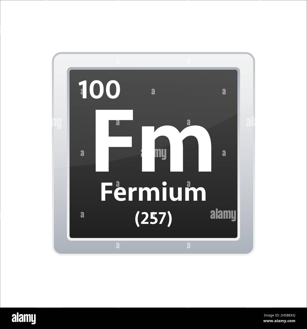 Fermium symbol element number Stock Vector Images - Alamy