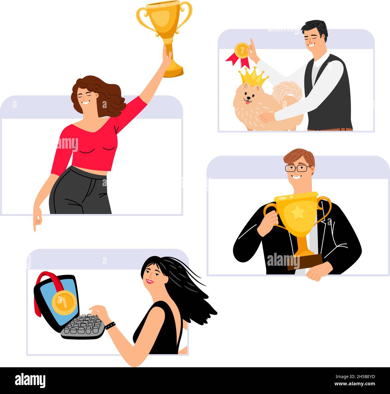 Man with medals Stock Vector Images - Alamy