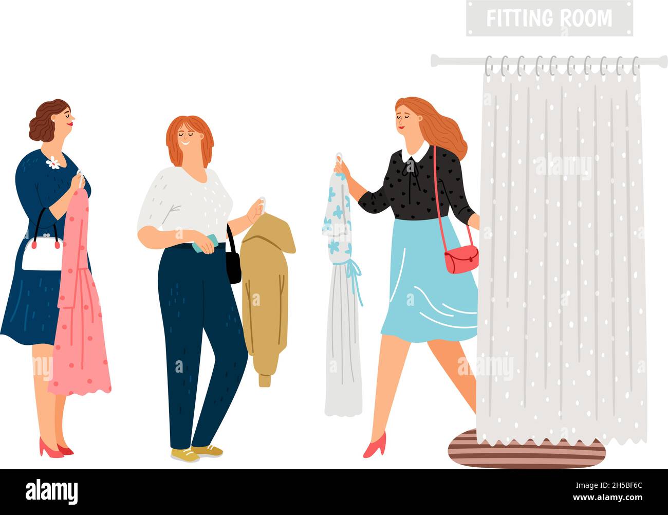 Queuing for shop Stock Vector Images - Alamy