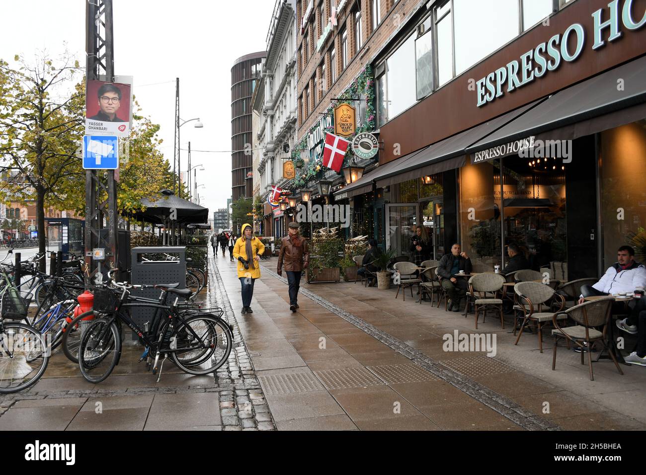 Kastrup/Copenhagen/Denmark./08 November 2021/ Cafe and food restaurant ...