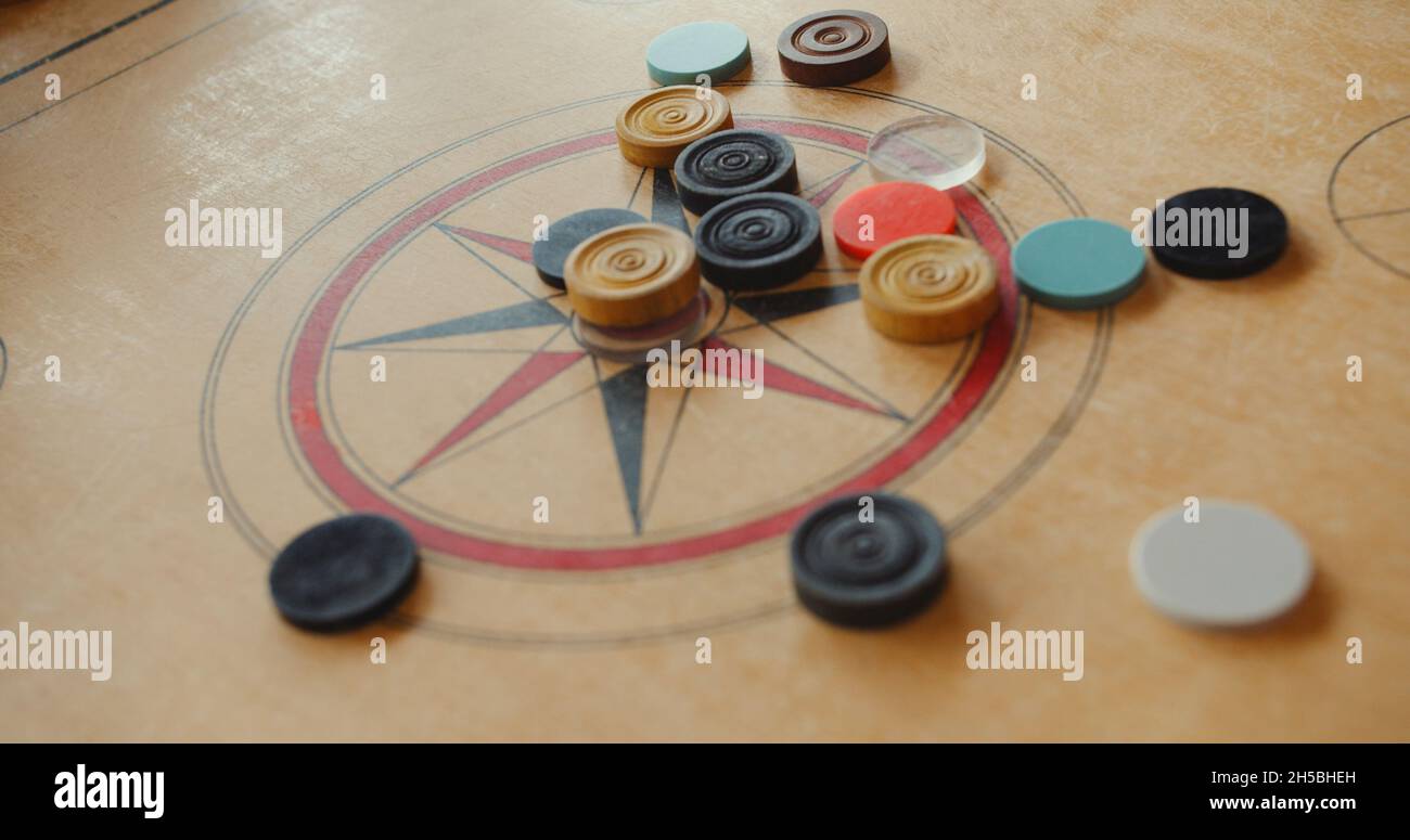 Interesting board game with checkers Stock Photo - Alamy