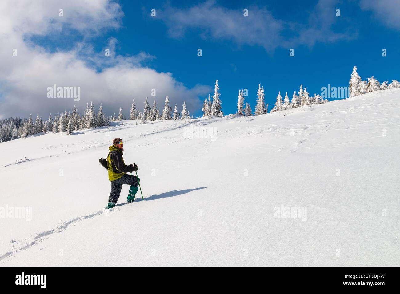 Carpathian alps snow man hi-res stock photography and images - Alamy