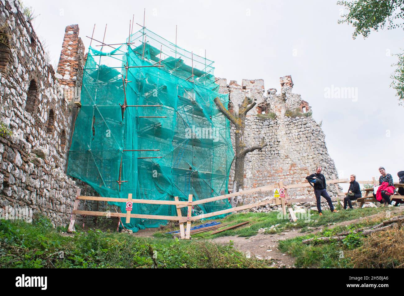 The Devicky Castle ruin in Palava Landscape Protected Area, South ...