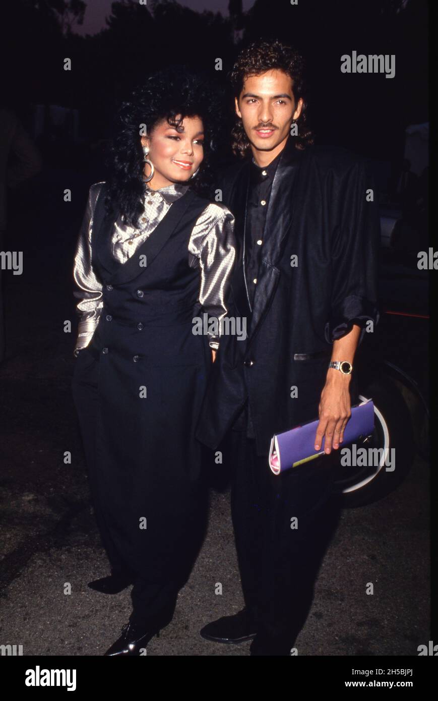 Janet Jackson and Rene Elizondo September 1986 Credit: Ralph Dominguez ...