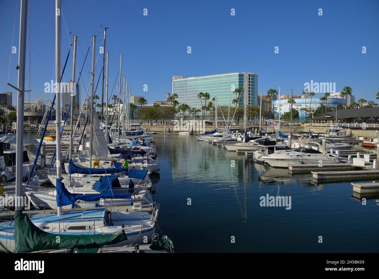 The Hyatt Regency Hotel at the waterfront, Long Beach CA Stock Photo ...