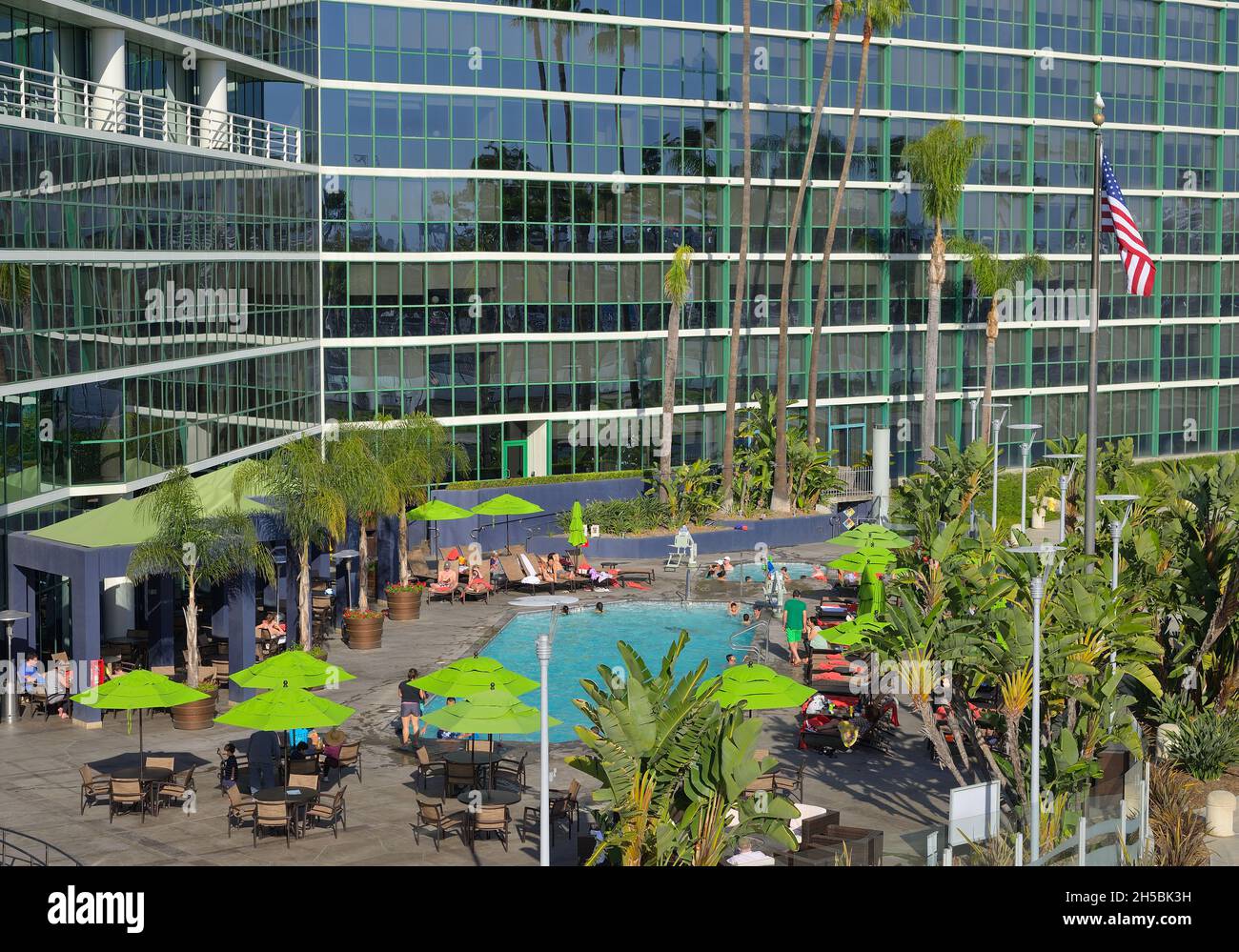 The Hyatt Regency Hotel at the waterfront, Long Beach CA Stock Photo ...