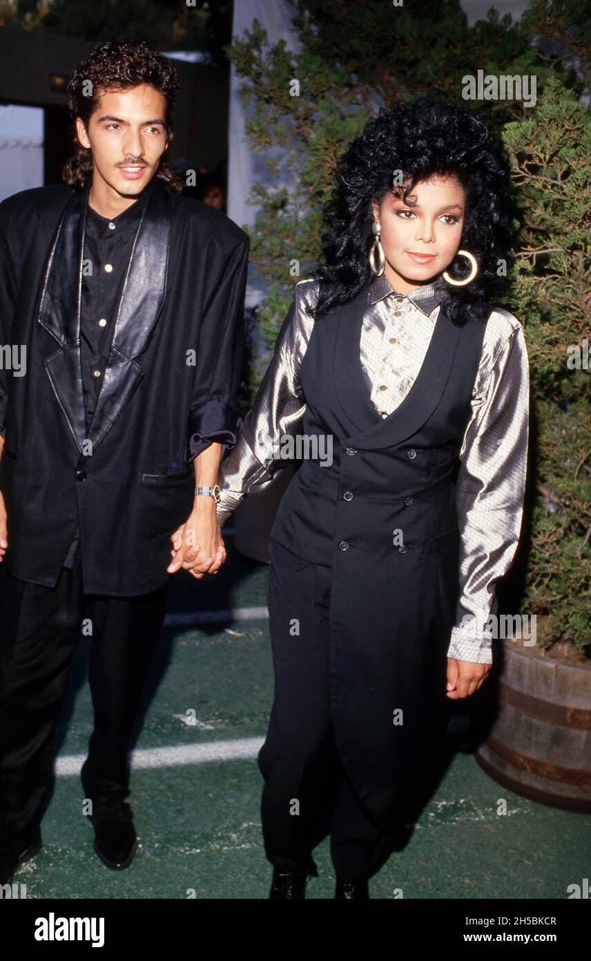 Janet Jackson and Rene Elizondo September 1986 Credit: Ralph Dominguez ...