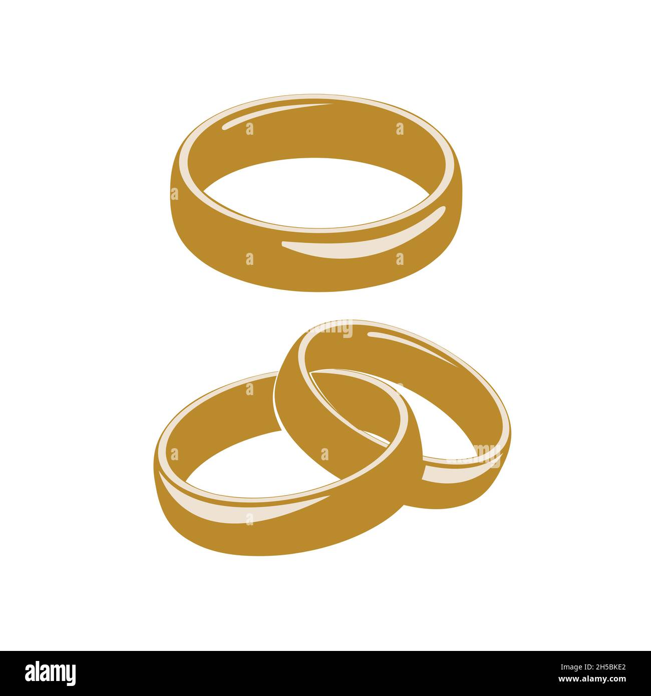 Wedding Ring Wedding jewelry Marriage symbol. Vector LogoTemplate ...