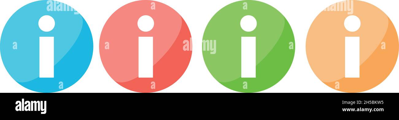 The colorful information mark blends in with any scene. It is a simple ...