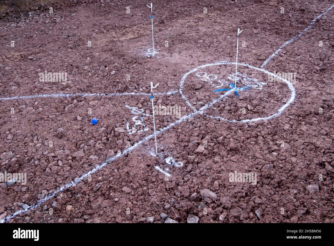 Construction site markings hi-res stock photography and images - Alamy