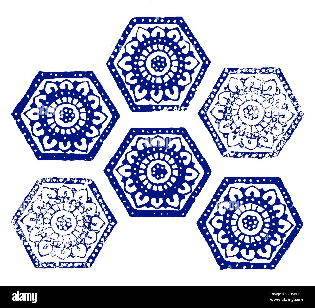 Indian fabric printing block printing Cut Out Stock Images & Pictures ...