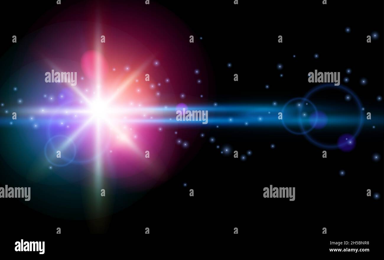 Transparent magical sunlight special lens flare light effect. Sun flash ...