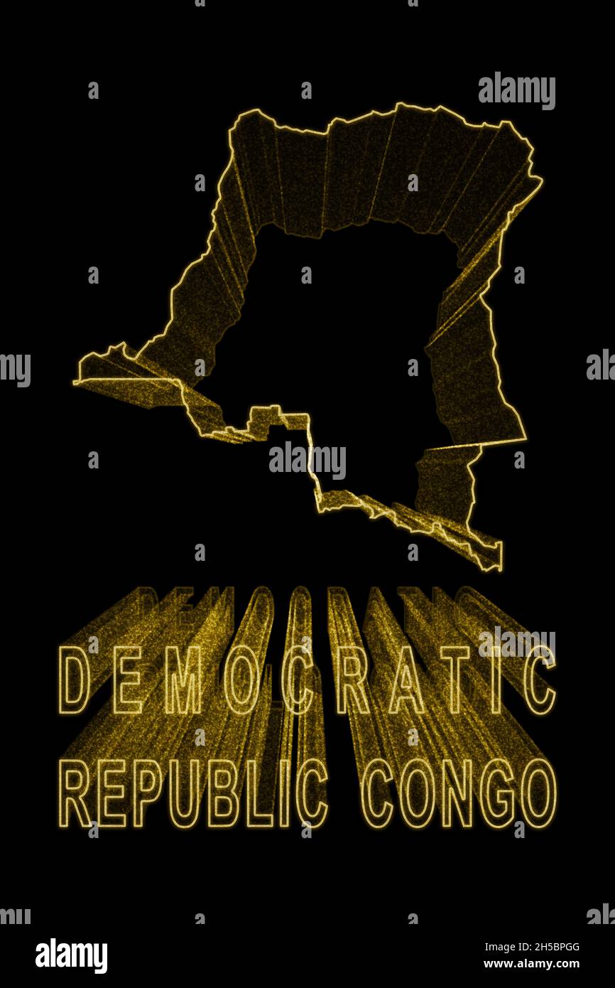Dr congo gold map hi-res stock photography and images - Alamy