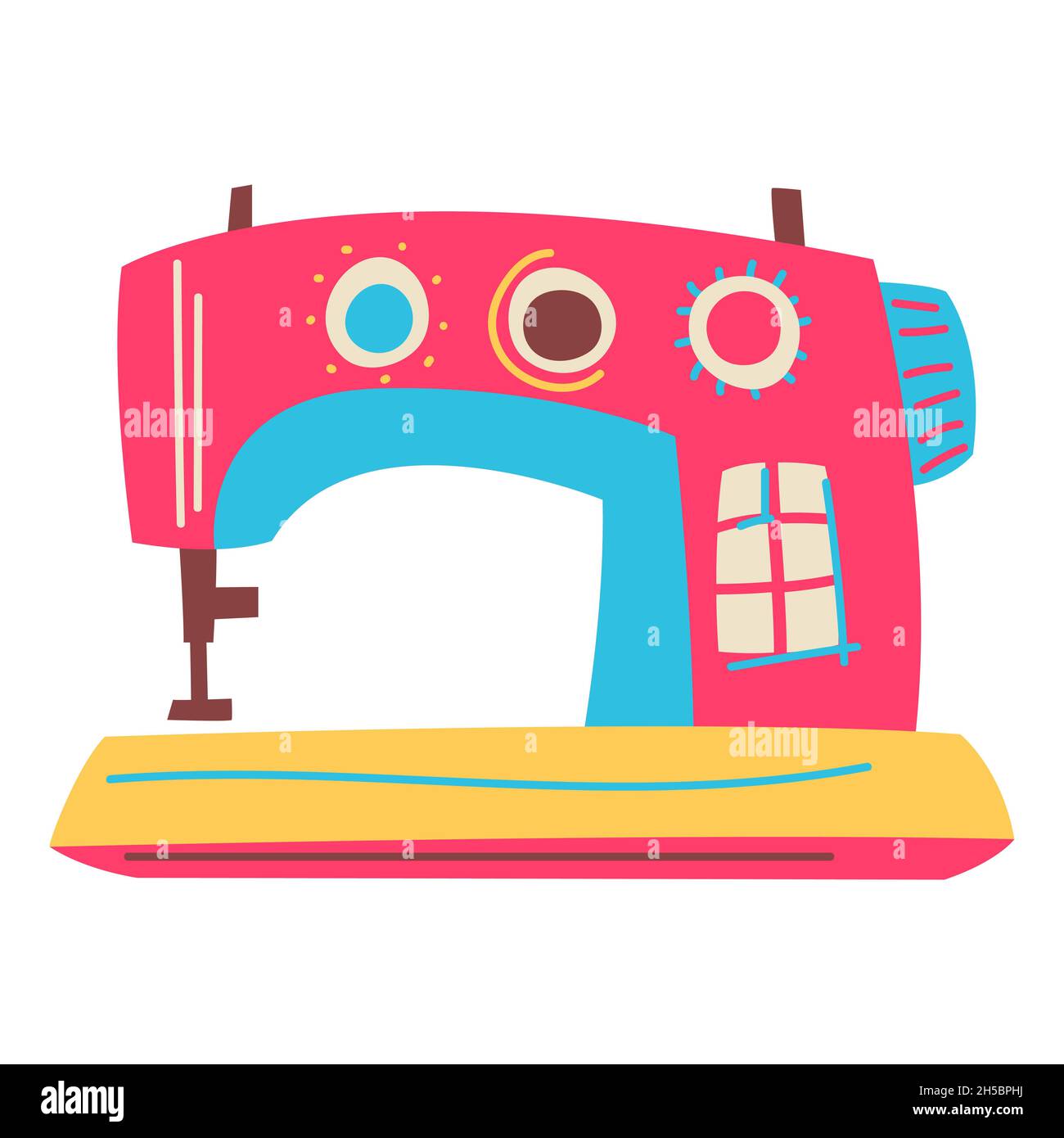 Portable Sewing Machine Stock Vector Images Alamy