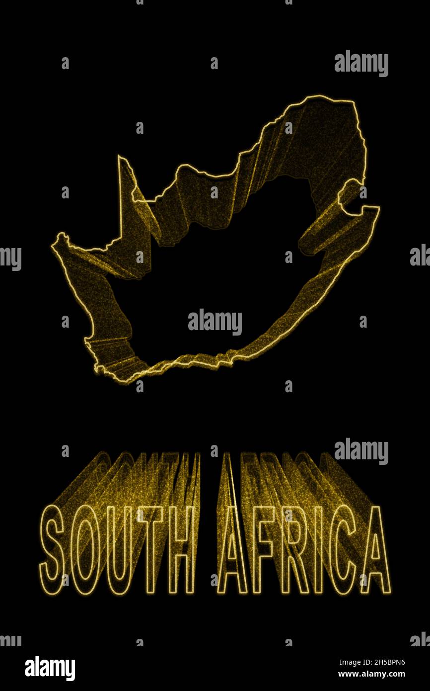 Africa map modern borders hi-res stock photography and images - Alamy