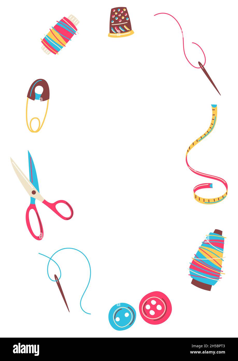 Hand Sewing Clipart Borders