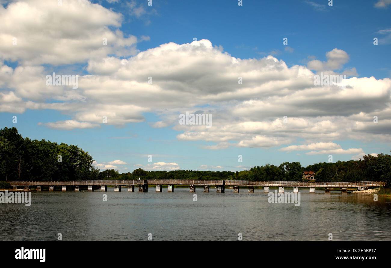 Wooden bridge in provincial park in Ontario, Canada Stock Photo - Alamy
