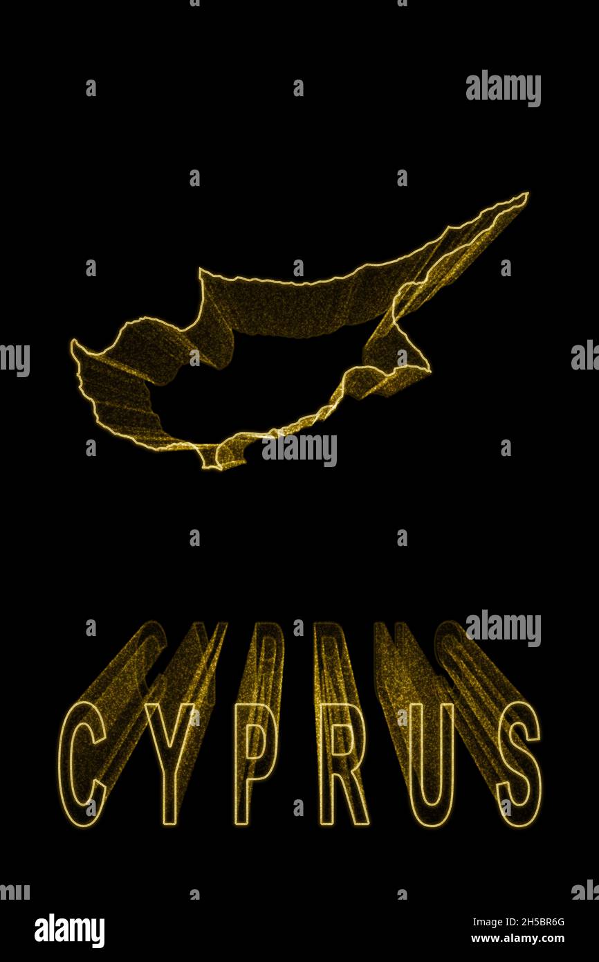 Cyprus gold map hi-res stock photography and images - Alamy