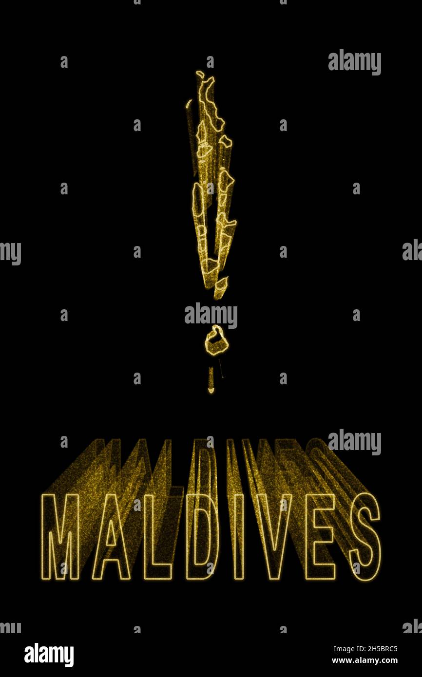 Maldives gold map hi-res stock photography and images - Alamy