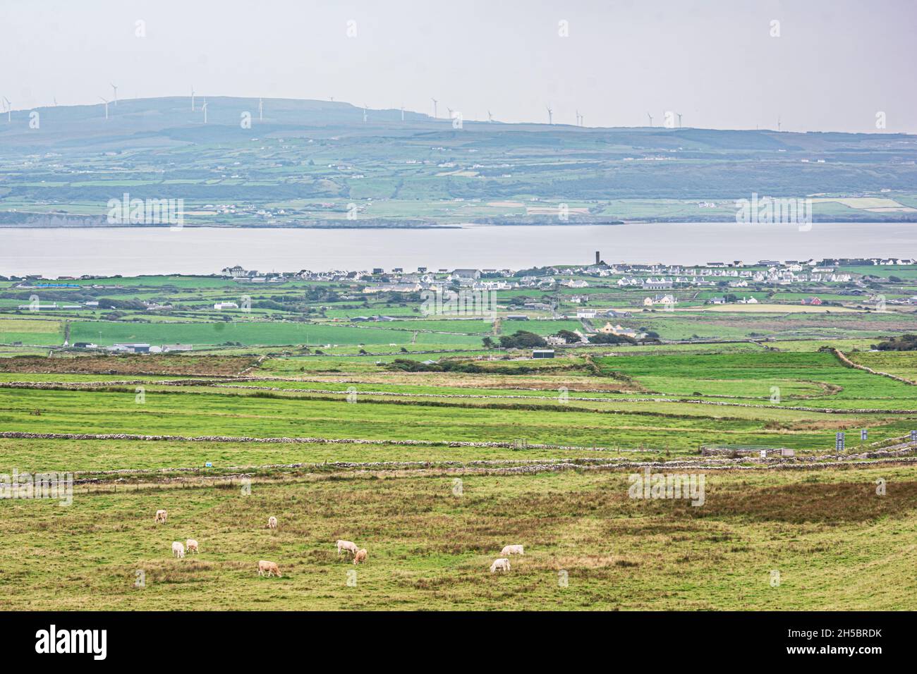 Landscape view from Moher Cliffs, County Clare, Ireland Stock Photo - Alamy