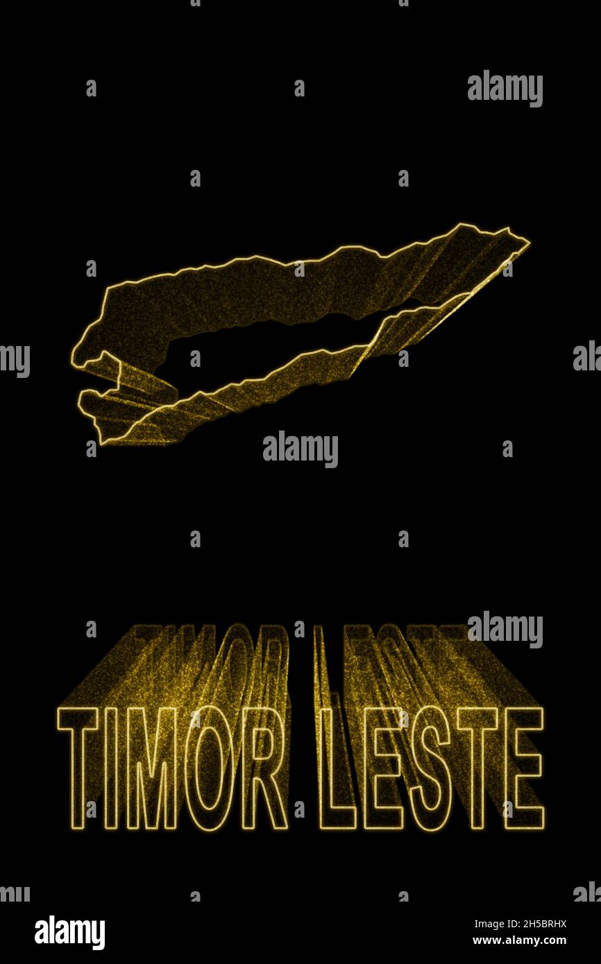 Timor leste gold map hi-res stock photography and images - Alamy