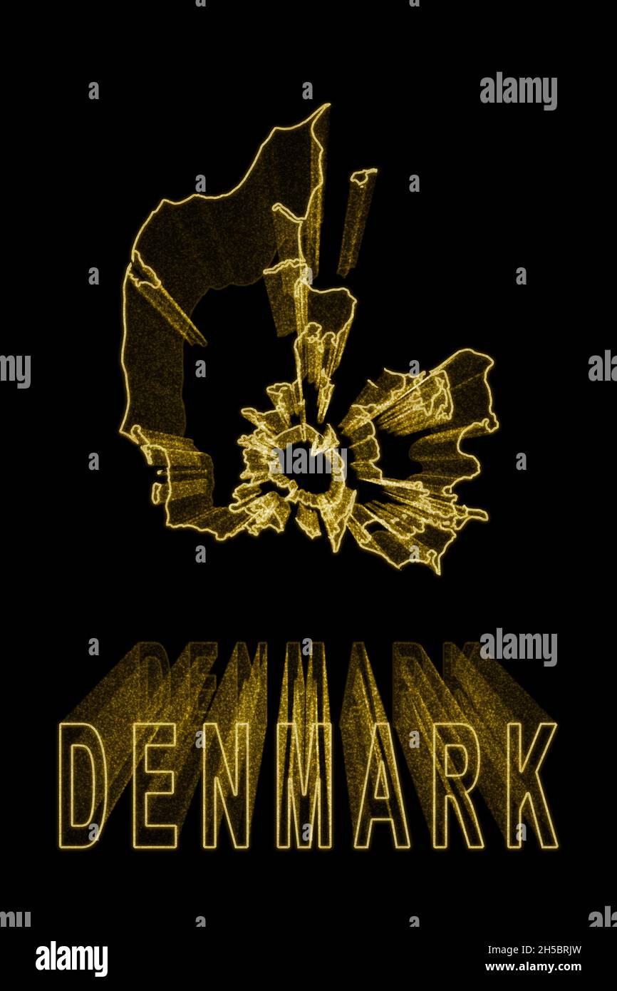 Political map denmark borders hi-res stock photography and images - Alamy
