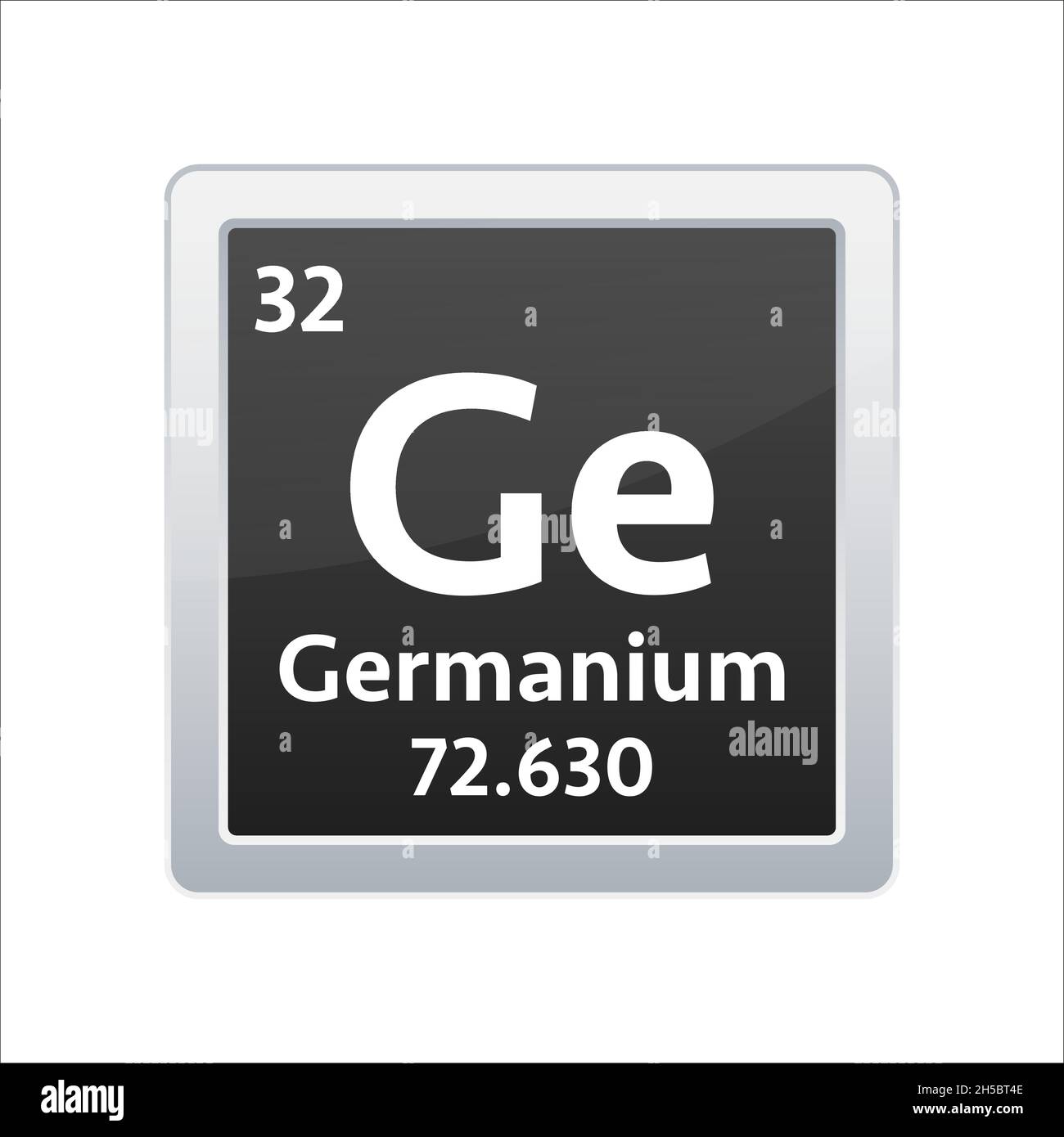 Germanium symbol. Chemical element of the periodic table. Vector stock ...