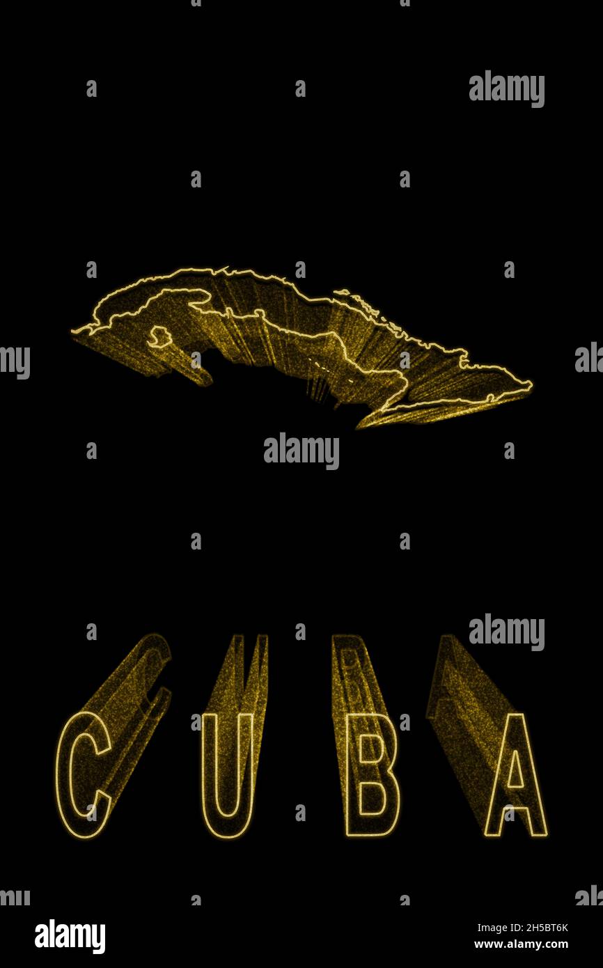 Cuba gold map hi-res stock photography and images - Alamy