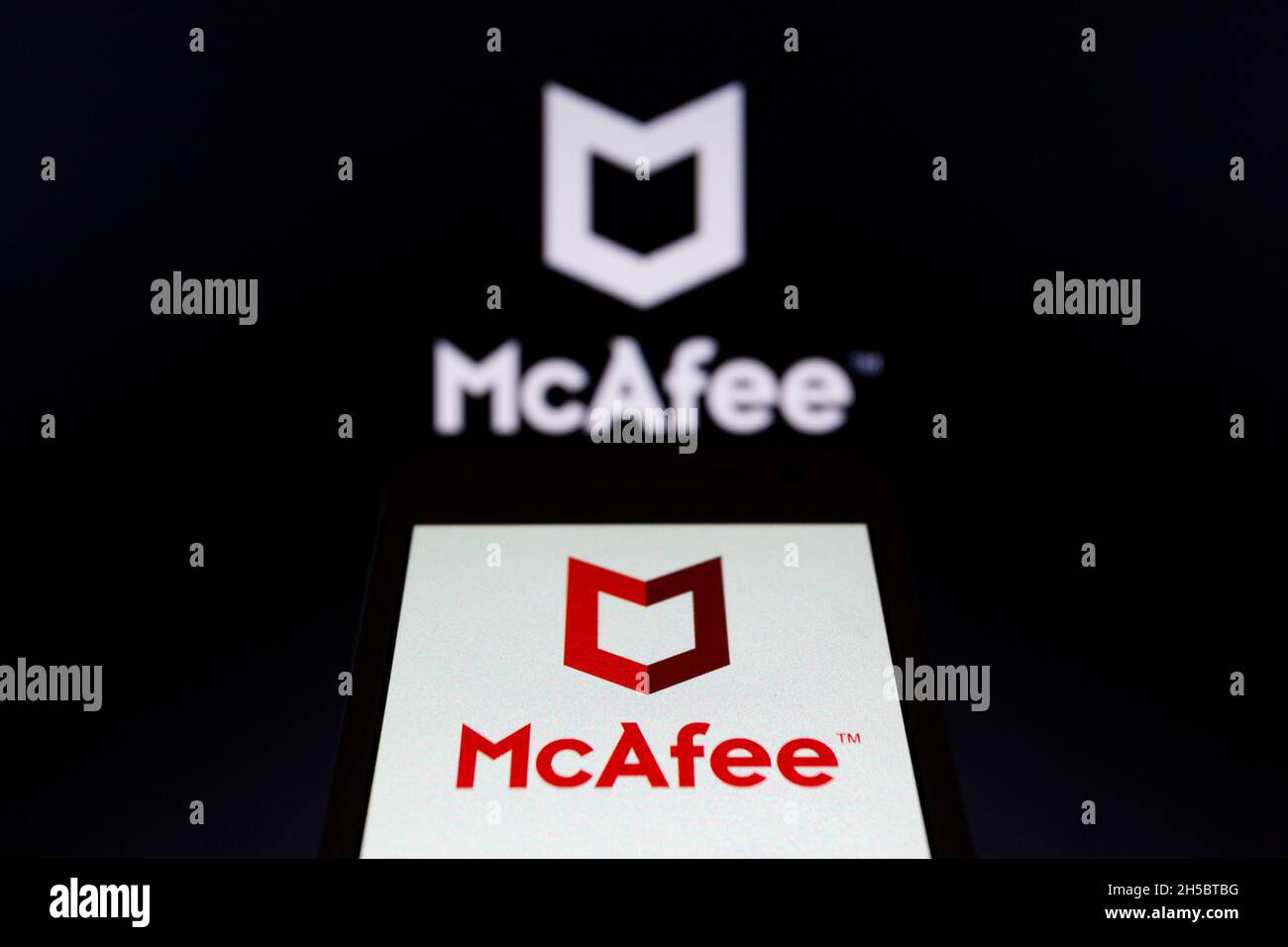 Mcafee logo hi-res stock photography and images - Alamy
