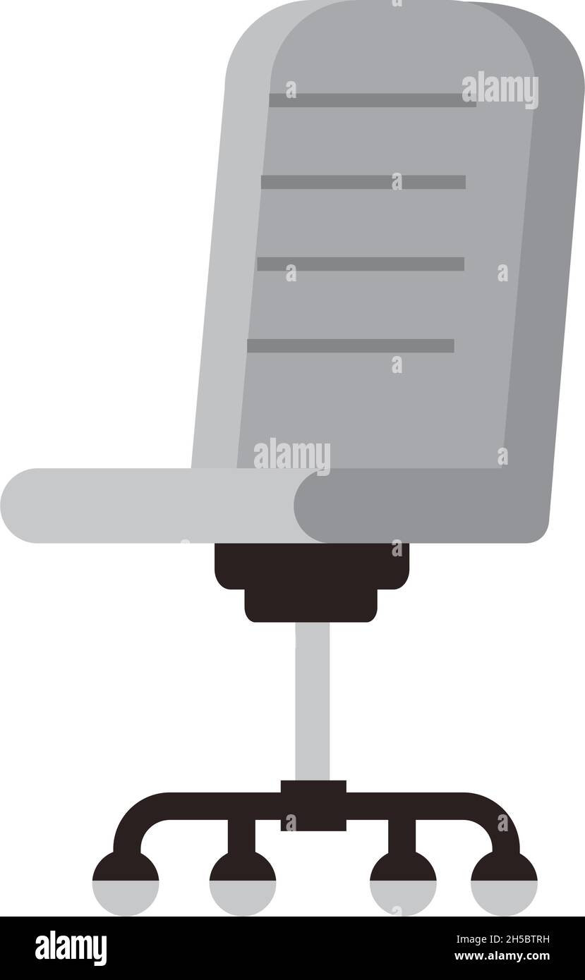 gray office chair over white Stock Vector Image & Art - Alamy